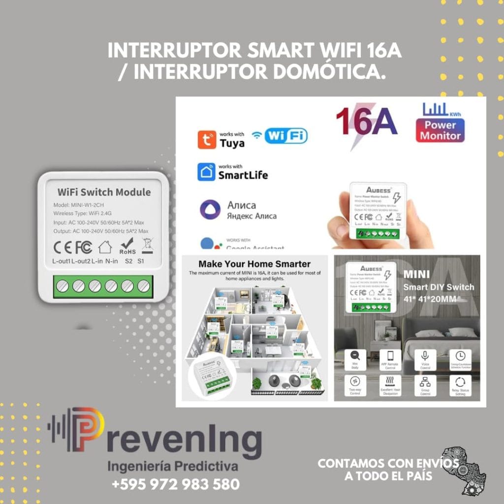 Interruptor SMART WIFI / Switch wifi domótica - parecebuenaidea.com.py